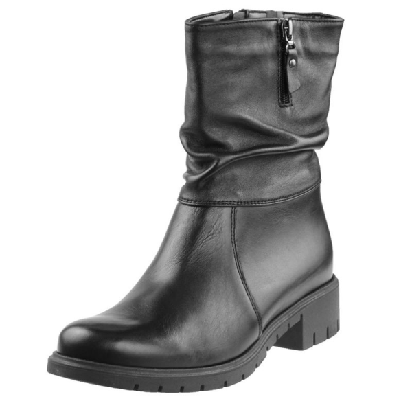 Botki damskie Galant 2141 Czarne | Botki ocieplane